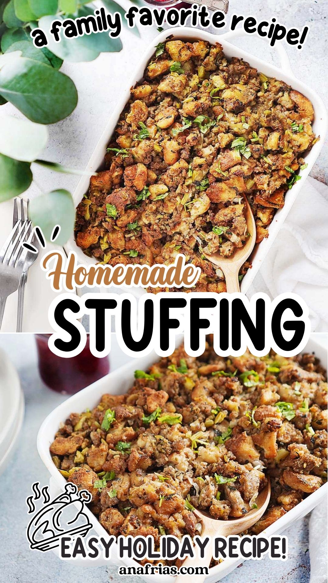 Sausage Stuffing Recipe | Ana Frias